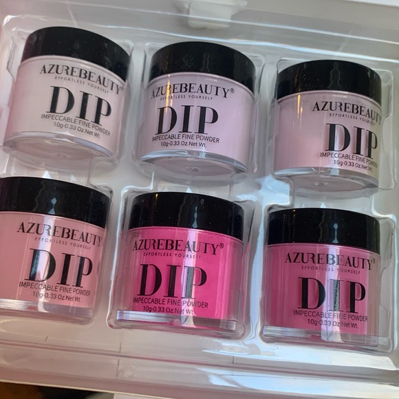 azurebeauty | Makeup | Azure Beauty Dip Powder Set Pink Shades | Poshmark